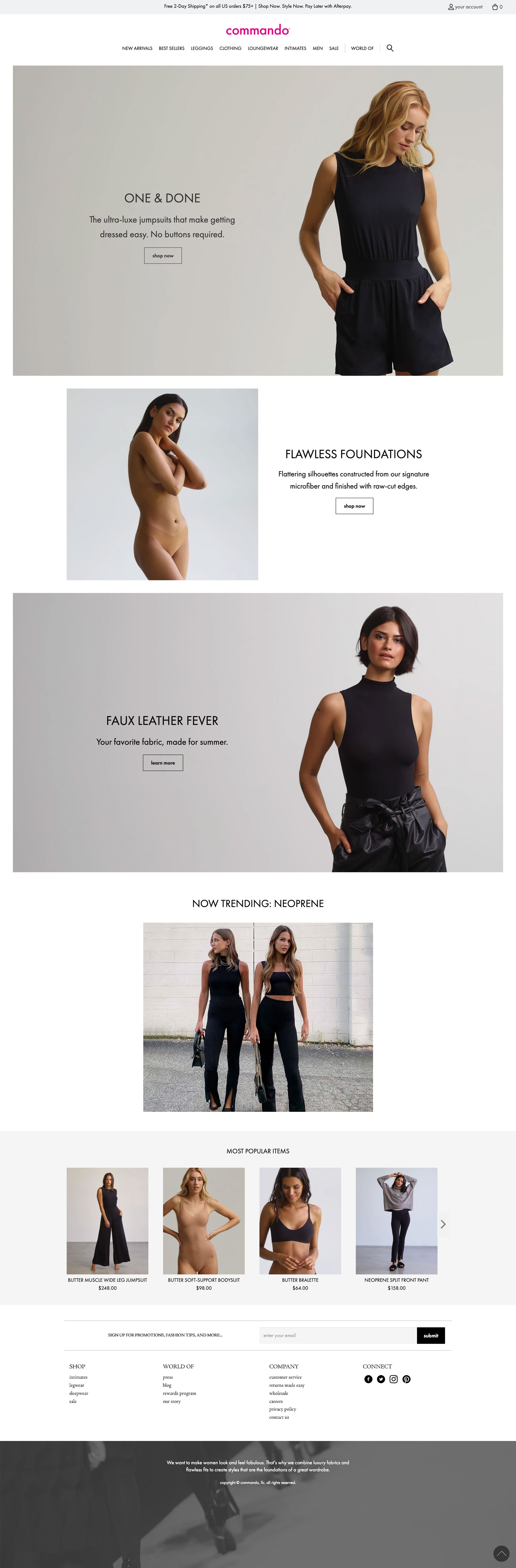 Commando Ecommerce Website Design by Corey Machanic